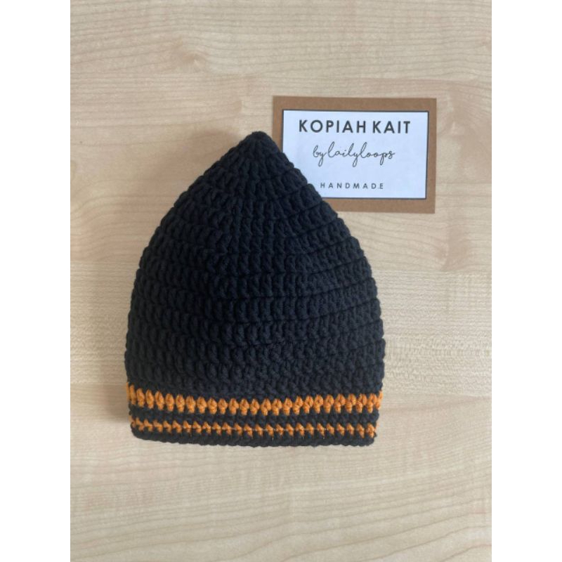 Kopiah Kait Aali by LailyLoops/Handmade/Crochet Cotton Kufi/ Ketayap ...