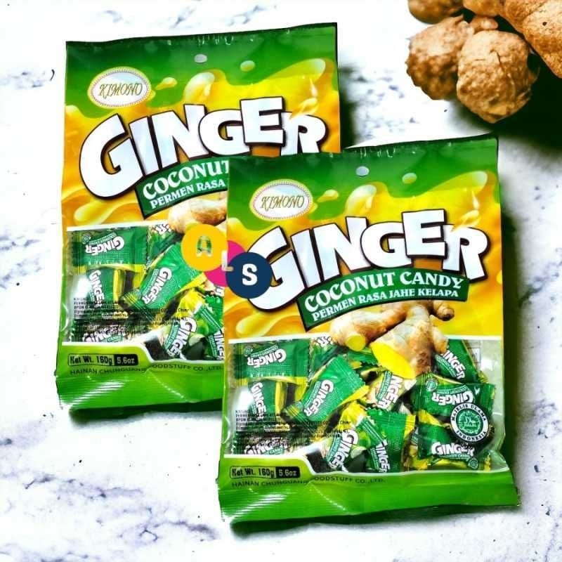 Permen rasa Jahe Kelapa/Ginger Coconut Candy Kemasan 160g. | Shopee ...
