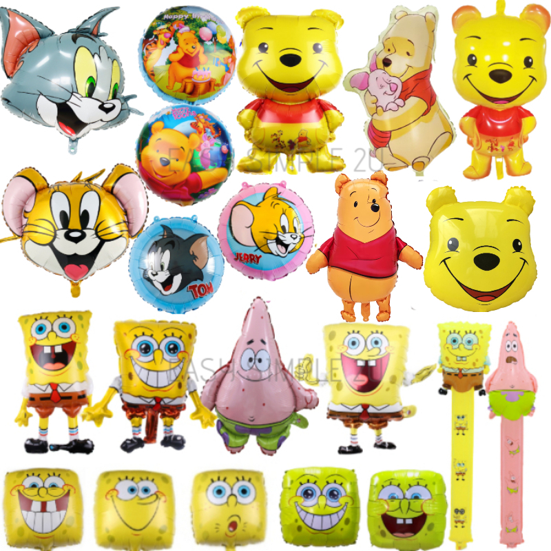 (1Piece) Sponge Winnie The Pooh Yellow Honey Bear Tom Jerry Cat Mouse ...
