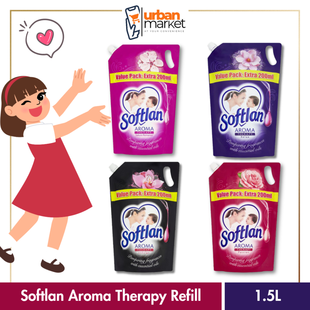 Softlan Aromatherapy Refill Pack 1.5L | Shopee Malaysia