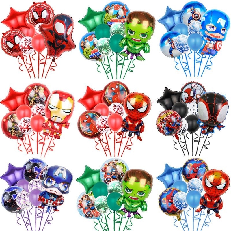 5pcs/10pcs set Spiderman 3d /1pcs Hulk Batman captain America Avenger ...