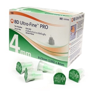 [NEW PACKAGING] BD Ultra Fine PRO Pen Needles (4mm x 32g) REF320566 ...