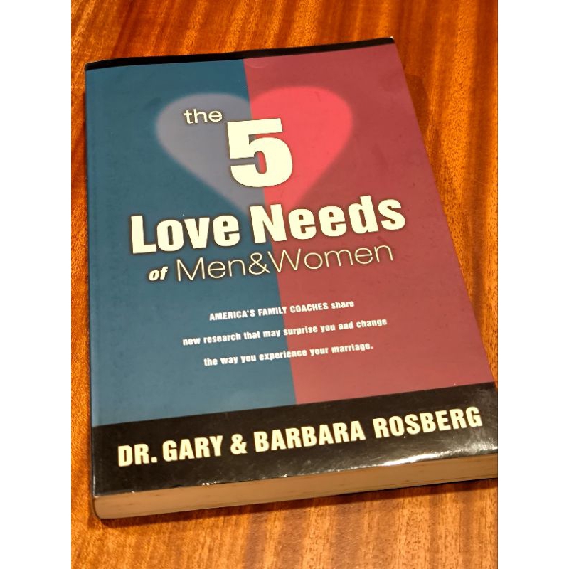 The 5 Love Needs Of Men And Women Family Coach Marriage Book By Dr Gary ...