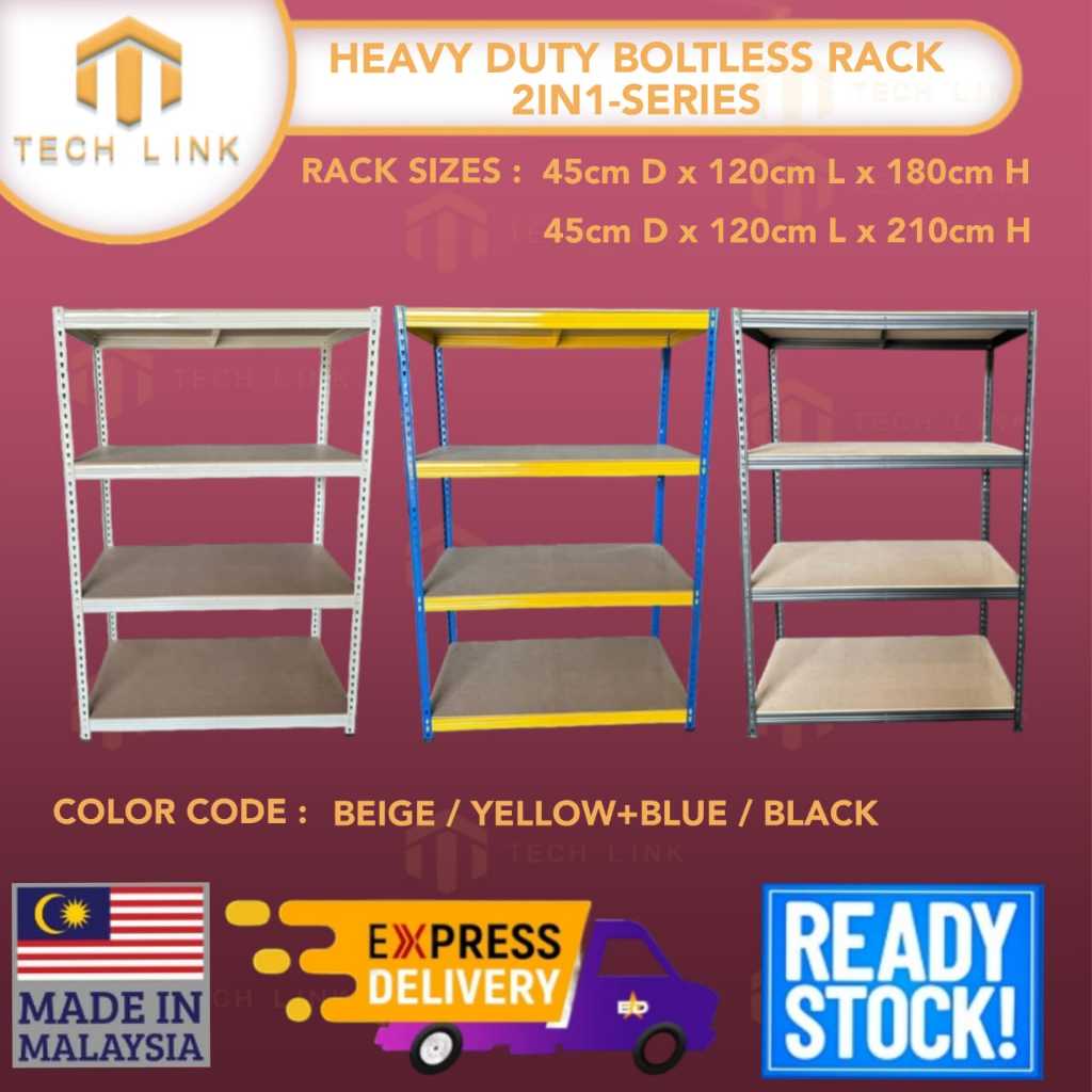 HEAVY DUTY BOLTLESS RACK -2 IN 1SERIES @ BIG SIZE RACK BUT CAN SEPERATE ...
