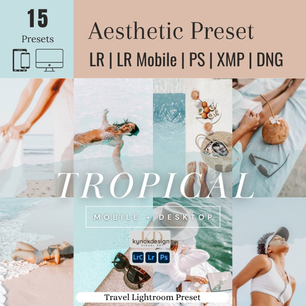 [Lightroom Preset] Aesthetic Preset - Tropical for LR/LR(mobile)/PS ...