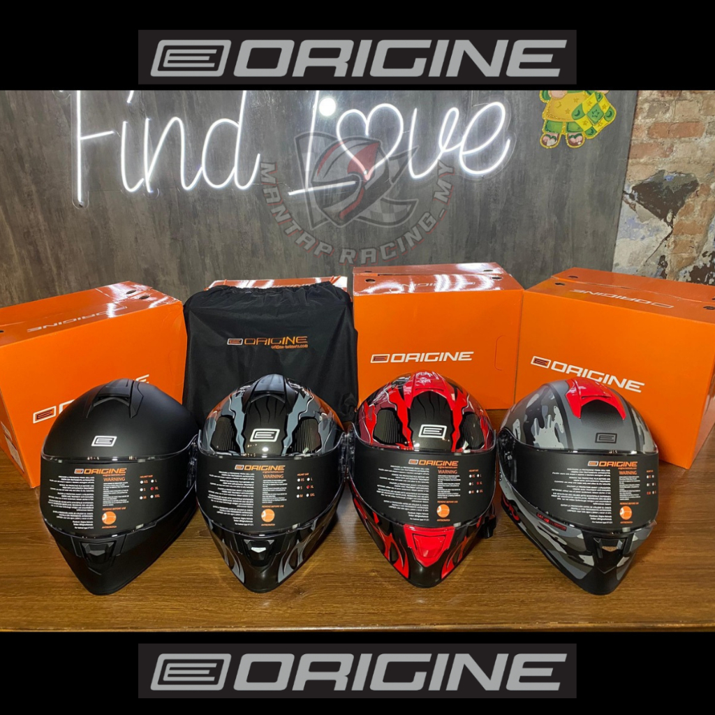 ORIGINE DINAMO HELMET (100% ORIGINAL FULL FACE HELMET) ECE & DOT ...