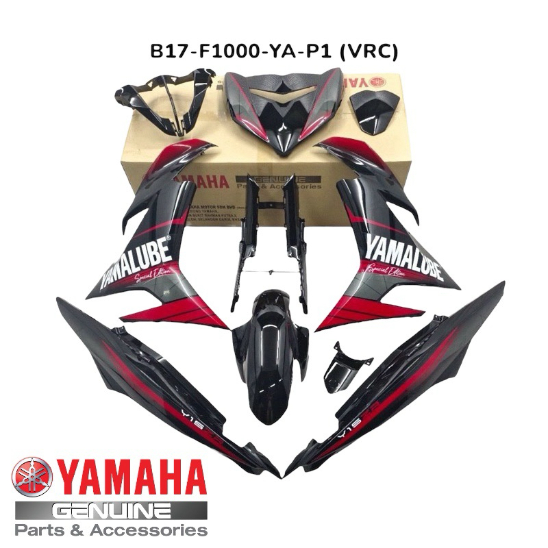 Yamaha Y15ZR V2 Cover Set Siap Stripe Design Yamalube Limited Original ...