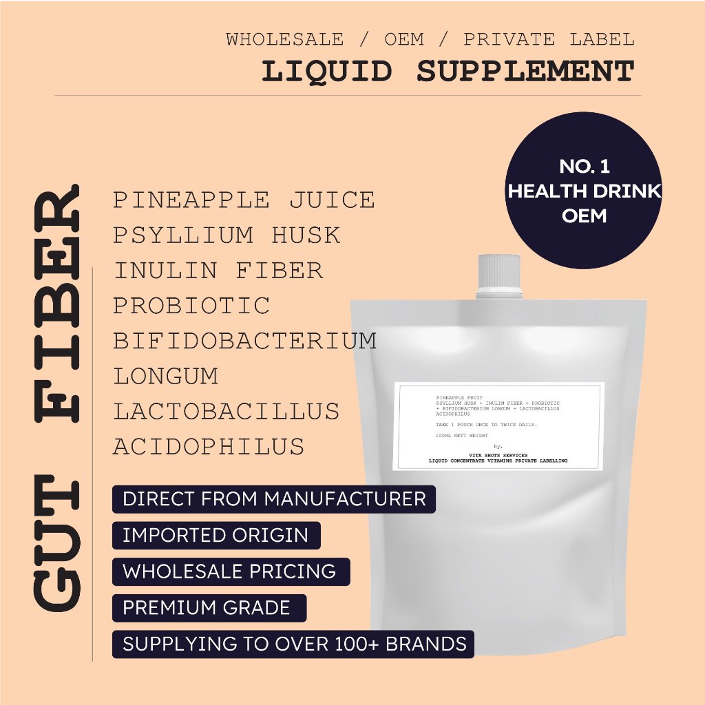[OEM] Fiber Probiotic Liquid Supplement | Premium Fiber, Pysllium Husk ...