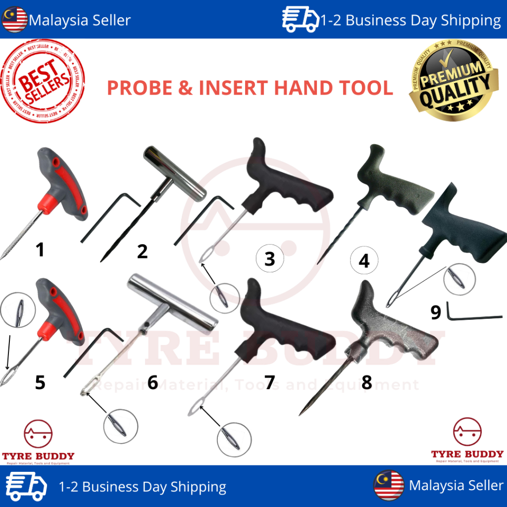Split Eye Insert Tool; Tyre Repair String Tool; Tyre Seal, Heavy Duty ...