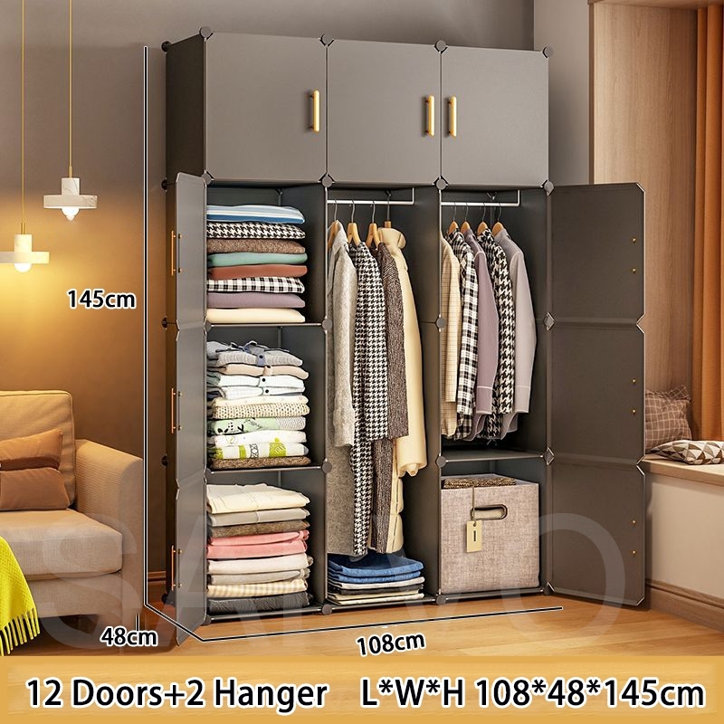 IKEA Clothes Cabinet Wardrobe Organize Storage Wardrobe Stackable ...