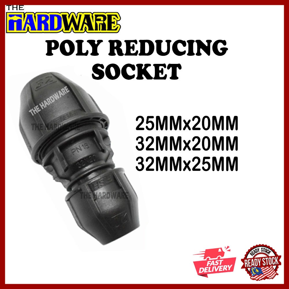 HDPE Poly Reducing Socket Reducing Coupler Poly Fitting Poly Pipe ...