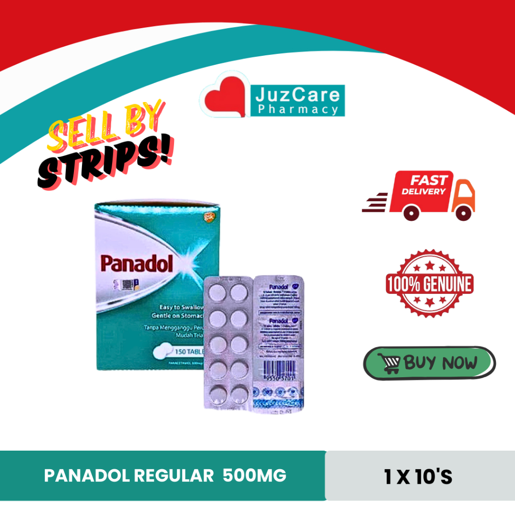 PANADOL REGULAR 500mg | 1x10's | Shopee Malaysia