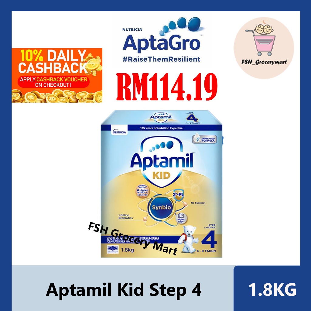 Aptamil KID Growing Up Formula (Step 4) 1.8kg (Aptagro) | Shopee Malaysia
