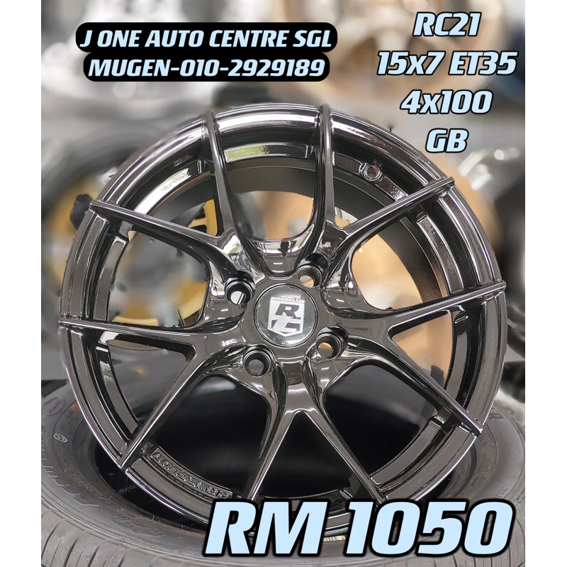 NEW RIM RAYSCLUB RC21 15 INCH FOR MYVI BEZZA ALZA SAGA BLM VIOS CITY ...