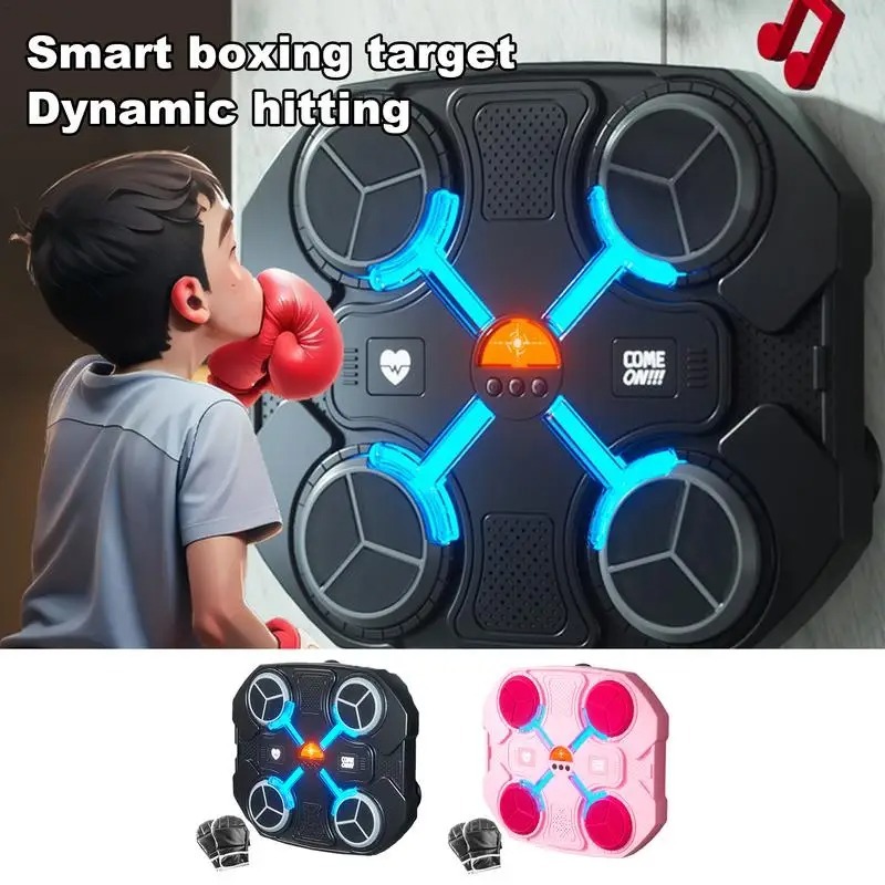 indoor Music Boxing Machine Boxing Workout Machine With Cool LED Light ...