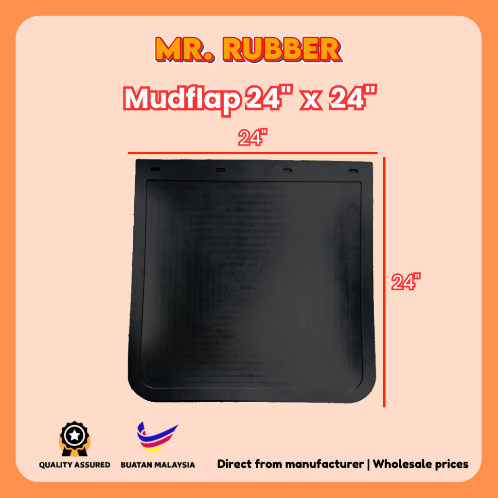 Mudflap 24” x 24” for Lorry Truck Accessories Body Parts Protector Mud ...