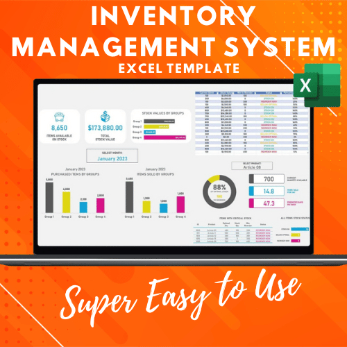Inventory Management System Template, Excel Templates, Inventory Flow ...