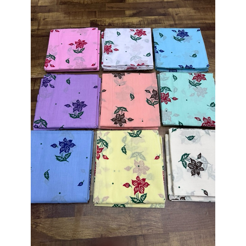 Kain batik lepas - Semutar Kepala Orang Dulu Dulu motif bunga dan daun ...