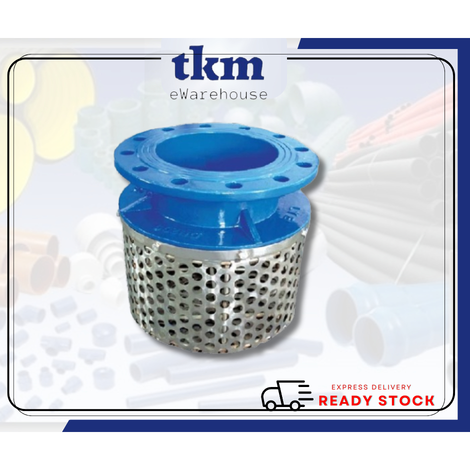 [TKM]DI DUCTILE IRON DISC STAINLESS STEEL ROSE STRAINER FOOT VALVE ...