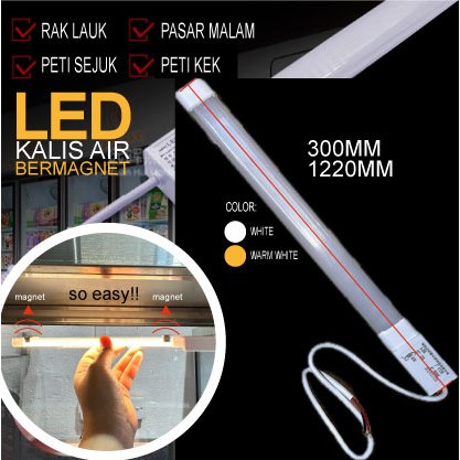 Lampu Kalis Air LED Bermagnet / Magnetic LED Lights Waterproof / Lampu ...