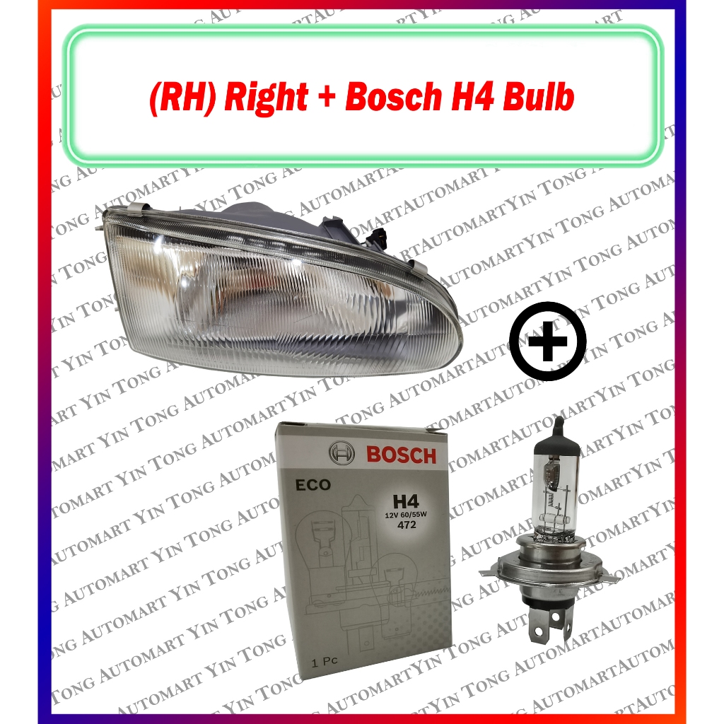 Proton Wira Head Lamp With Or Without Bulb - Left / Right (1pc ...