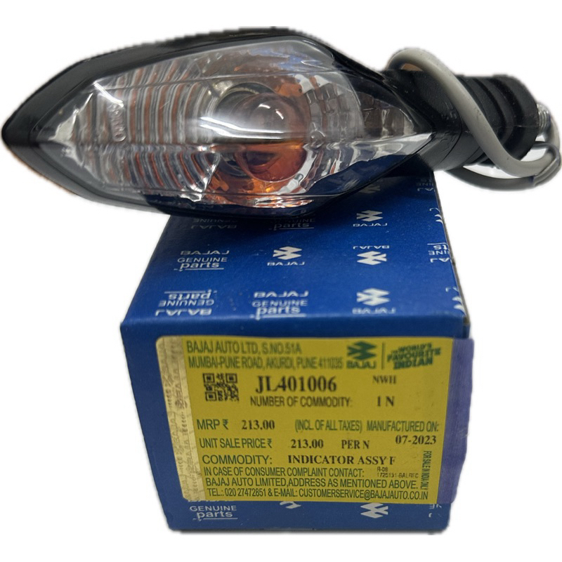 SIGNAL INDICATOR LH/RH (FRONT) NS200/160 PULSAR BAJAJ GENUINE | Shopee ...