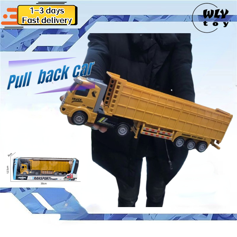 Pull back car Semi-trailer heavy truck engineering dump Vehicle ...