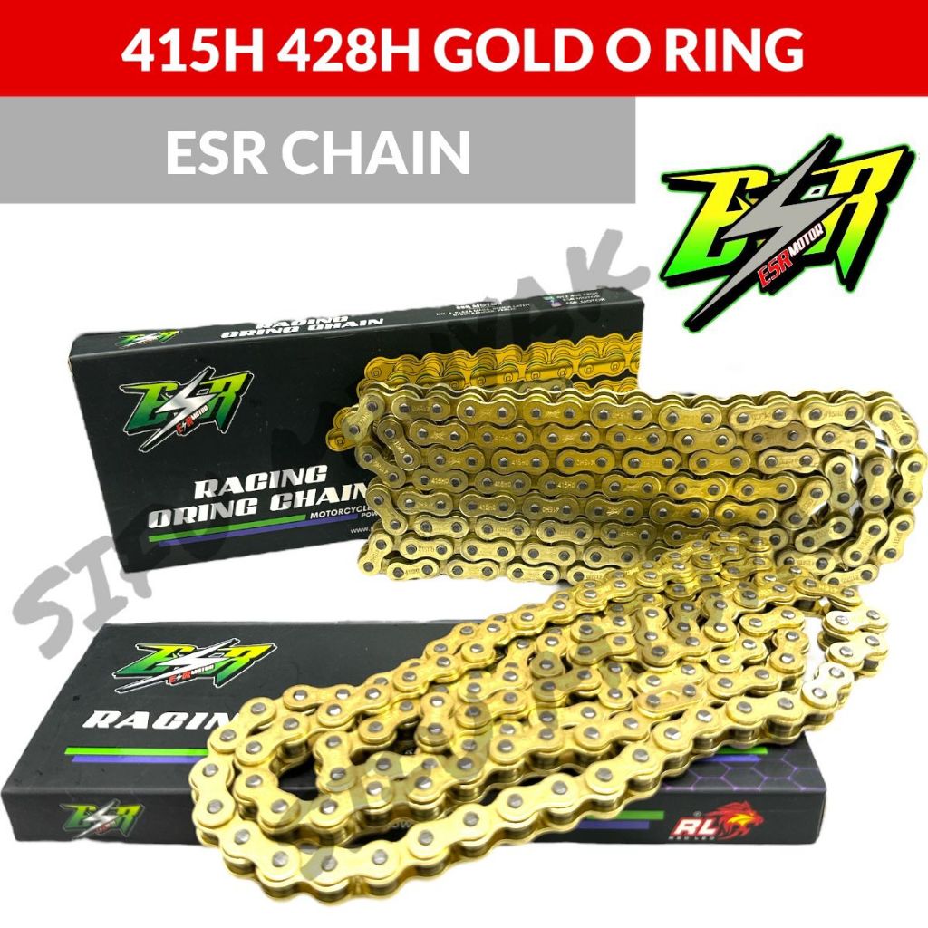 ESR GOLD O RING CHAIN RANTAI 415HUO 428HUO HEAVY DUTY WITHOUT O RING ...