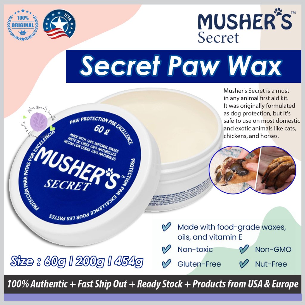Musher's Secret Dog Paw Wax Moisturizing Dog Paw Balm that Creates an ...