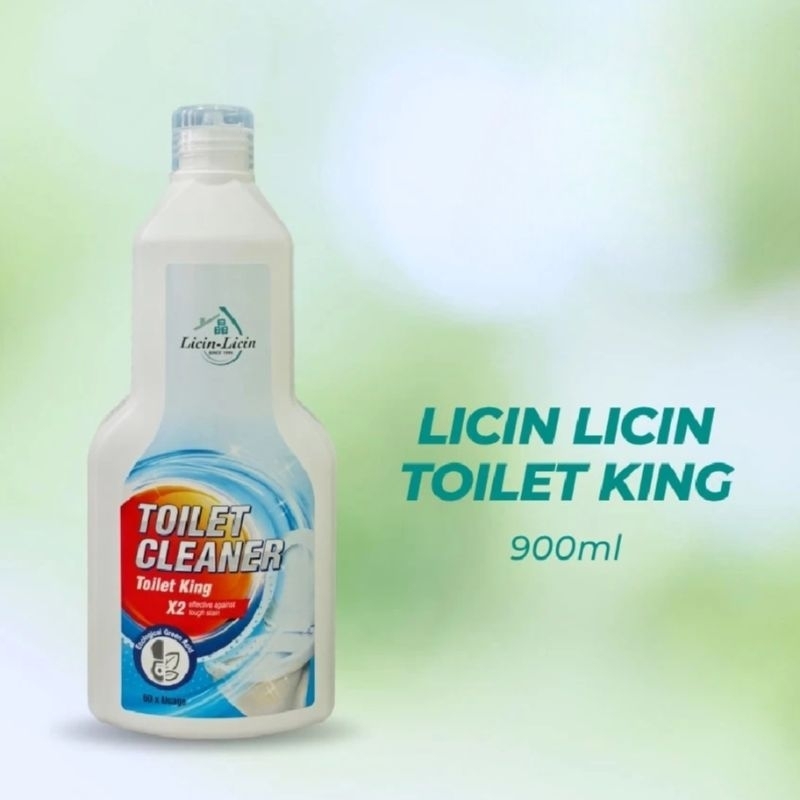 Licin-Licin Toilet Cleaner Toilet King 晶晶 厕所清洁液 900ml (X2 Tough Stain Remover) | Shopee Malaysia