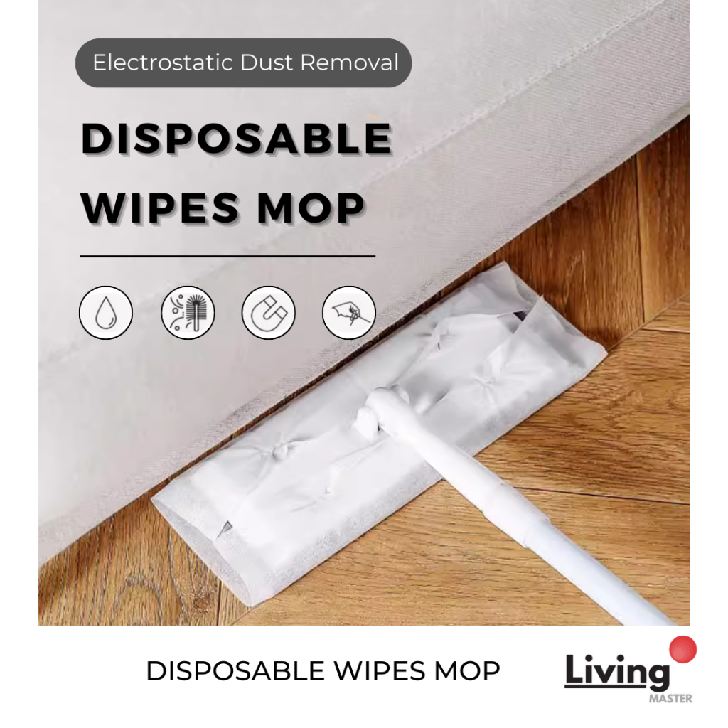 Dust Removing Mop 360 Degrees Rotatable Cleaning Mop Detachable Lantai ...