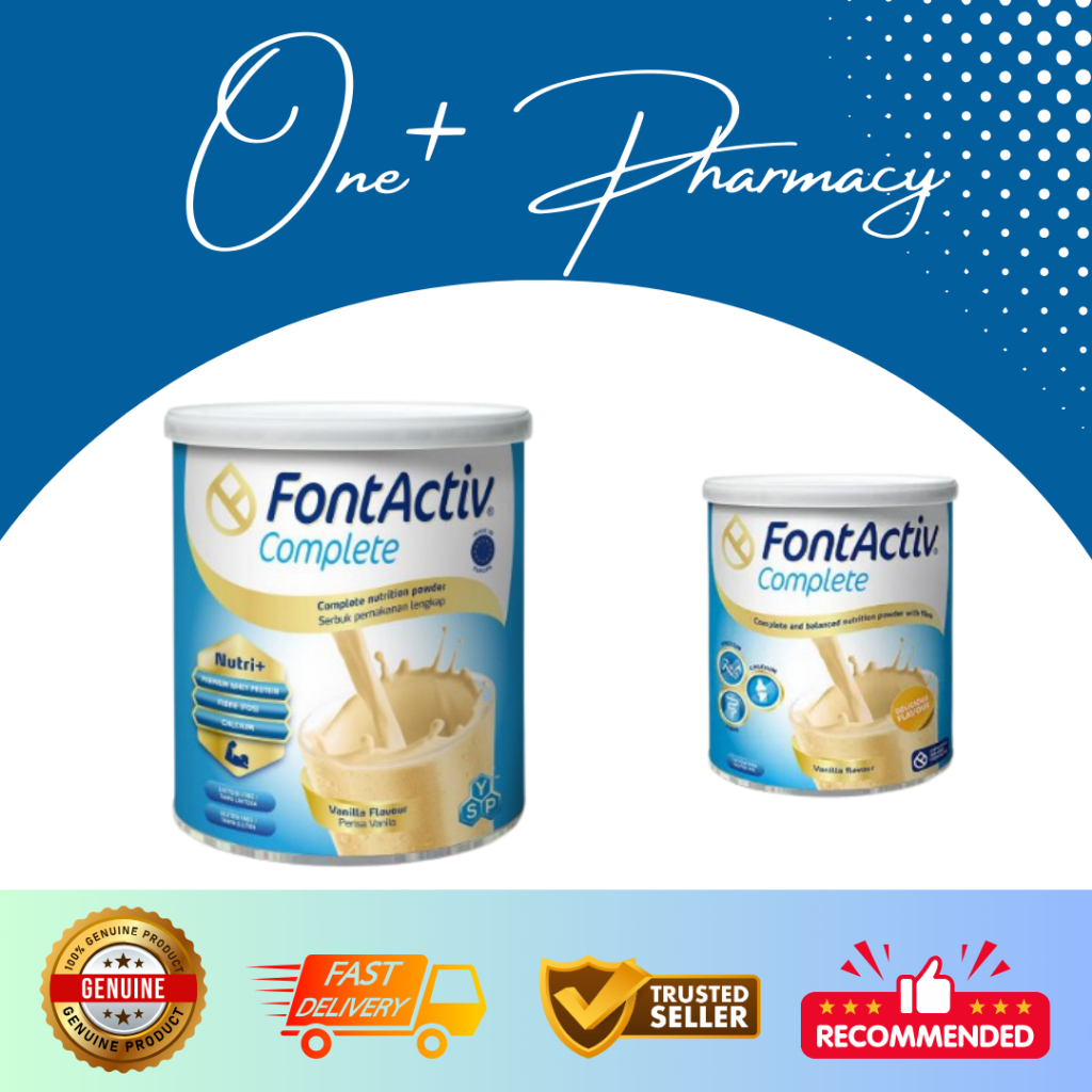 FontActiv Complete Vanilla Flavour 400g / 800g (Font Activ) | Shopee ...