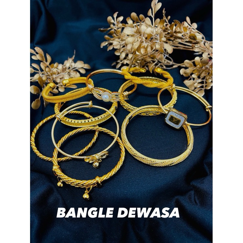 EMAS BANGKOK BANGLE DEWASA | Shopee Malaysia