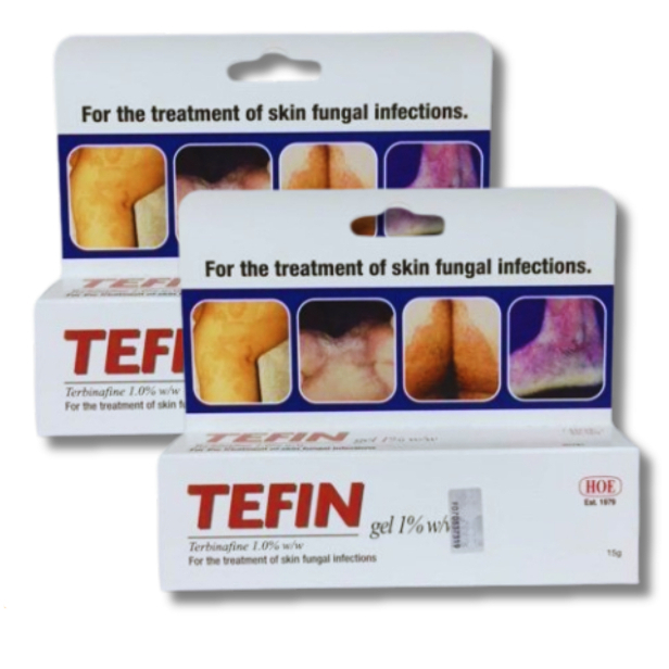 TEFIN GEL 1% TREATMENT SKIN FUNGAL INFECTIONS 15G(EXP:07/2027) | Shopee ...