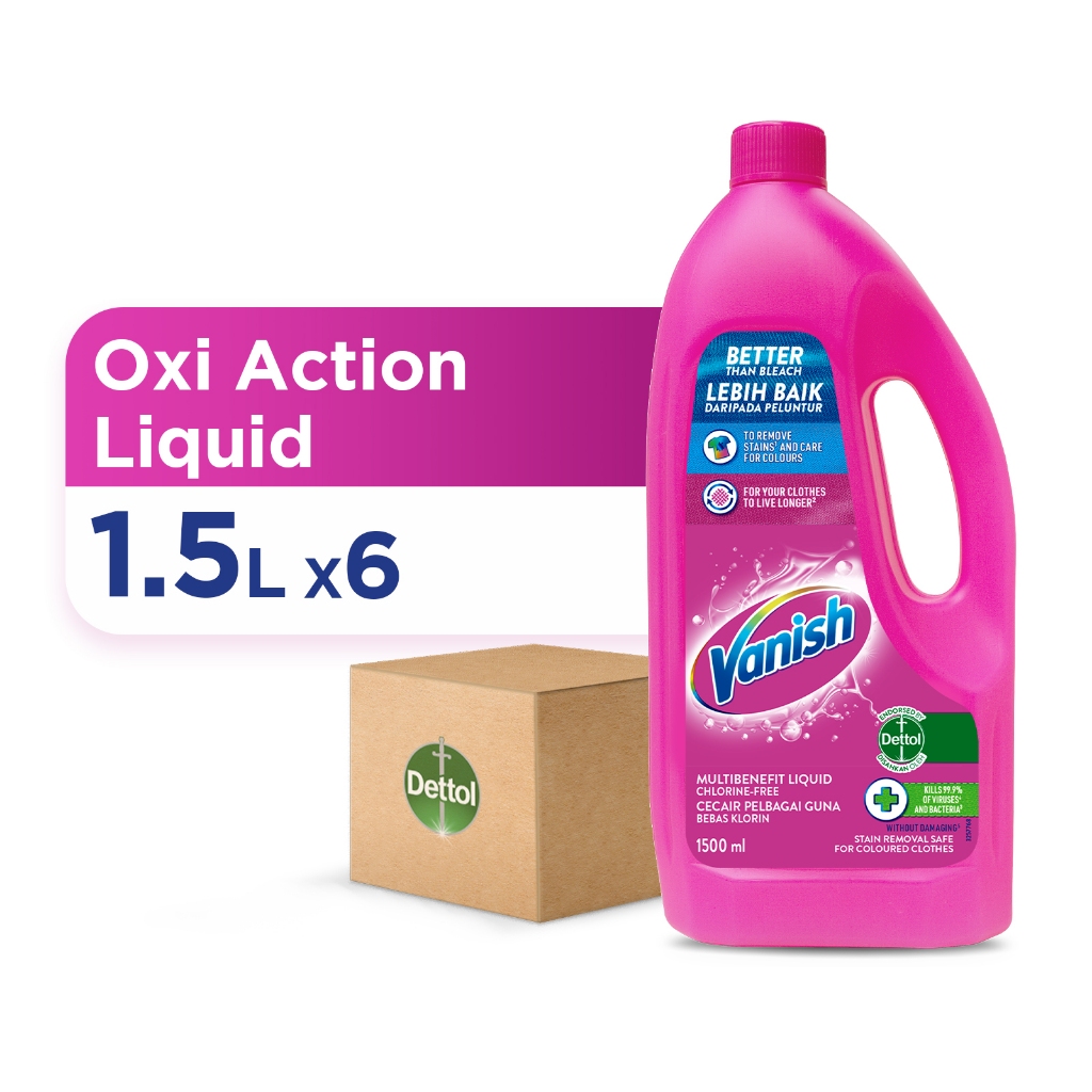 [Carton Deal] Vanish Fabric Clothes Oxi Action Stain Remover Pink ...