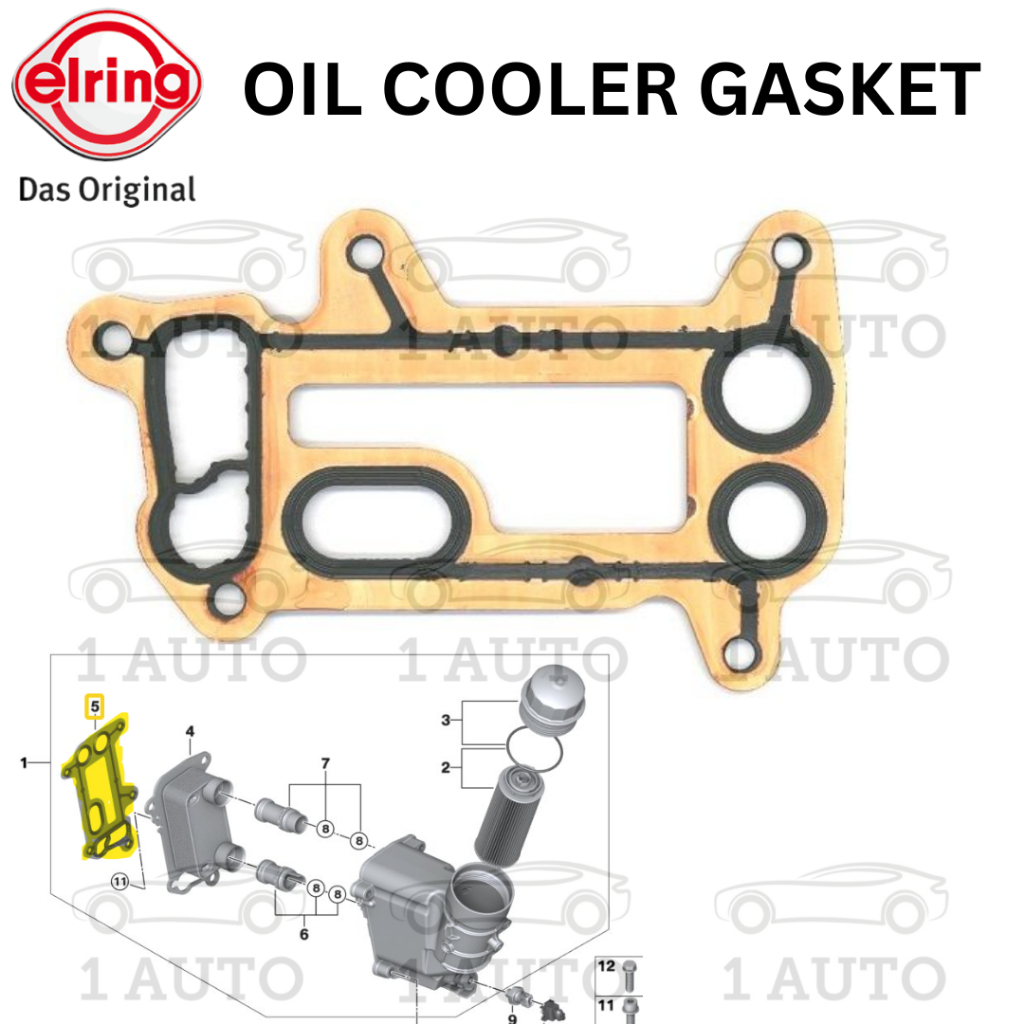 ELRING GERMANY OIL COOLER GASKET BMW E90 320d LCI E84 20d E60 520d LCI ...