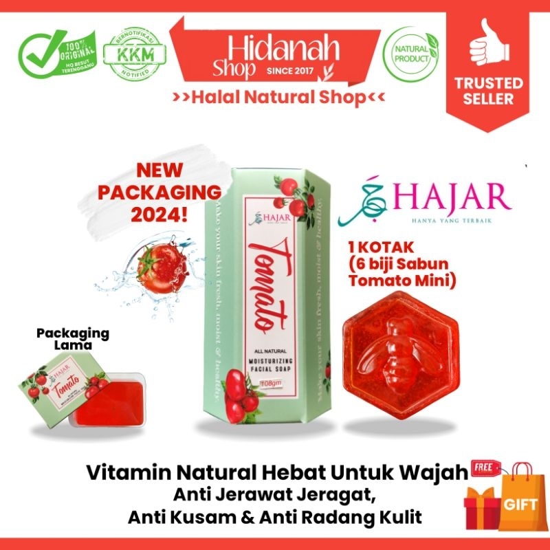 SABUN TOMATO HAJAR Original Bye Bye JERAGAT JERAWAT Skin Kulit Kusam ...