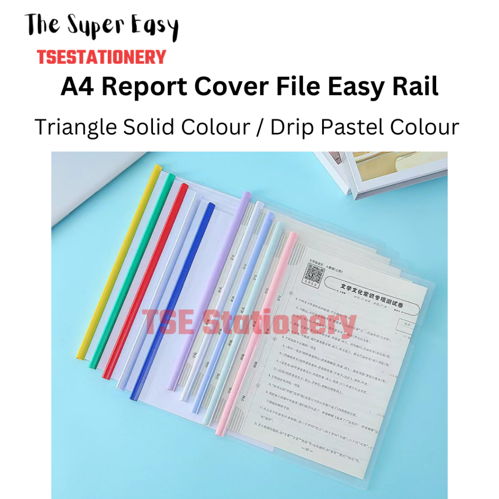 A4 Report Cover File Easy Rail /Pumping Rod File /Draw-pole Q310 Folder Project File | Shopee ...