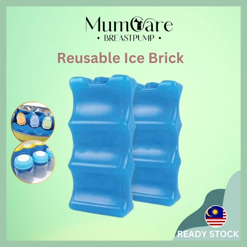 【Ready Stock】Reusable Ice Brick Ice Block Ice Pack for Cooler Milk ...