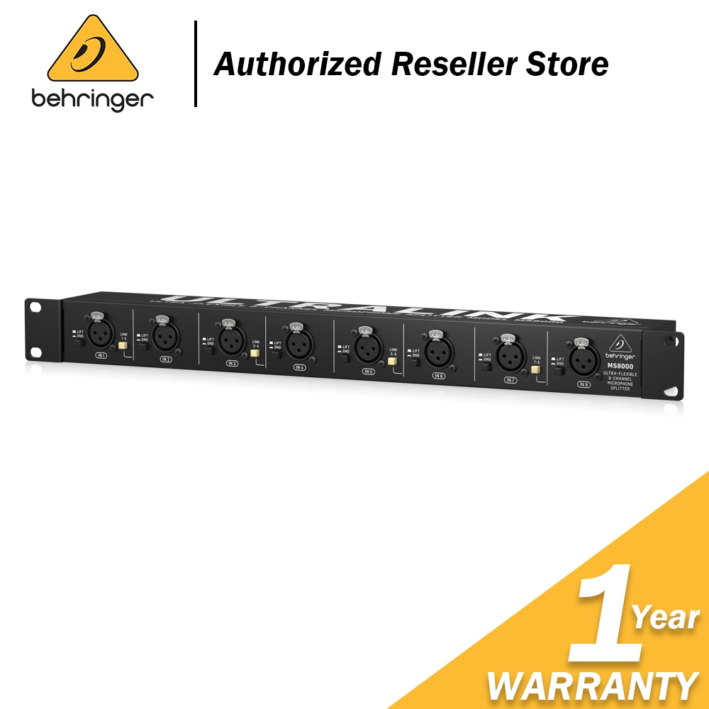 Behringer Ultralink MS8000 Microphone Splitter (MS-8000 / MS 8000) | Shopee Malaysia