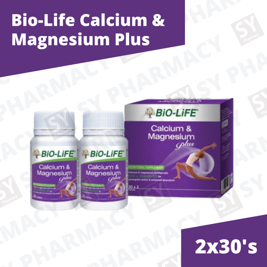 Bio-Life Calcium & Magnesium Plus 2x30's (Exp: 02/2026) | Shopee Malaysia
