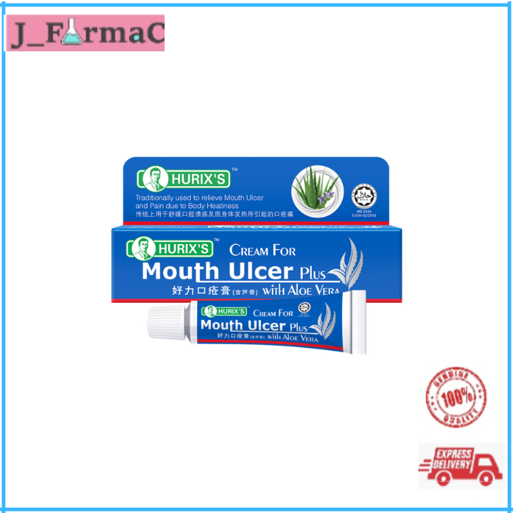 Ubat Ulser Mulut - Hurix's Mouth Ulcer Plus with Aloe Luka 5g Hurix's ...