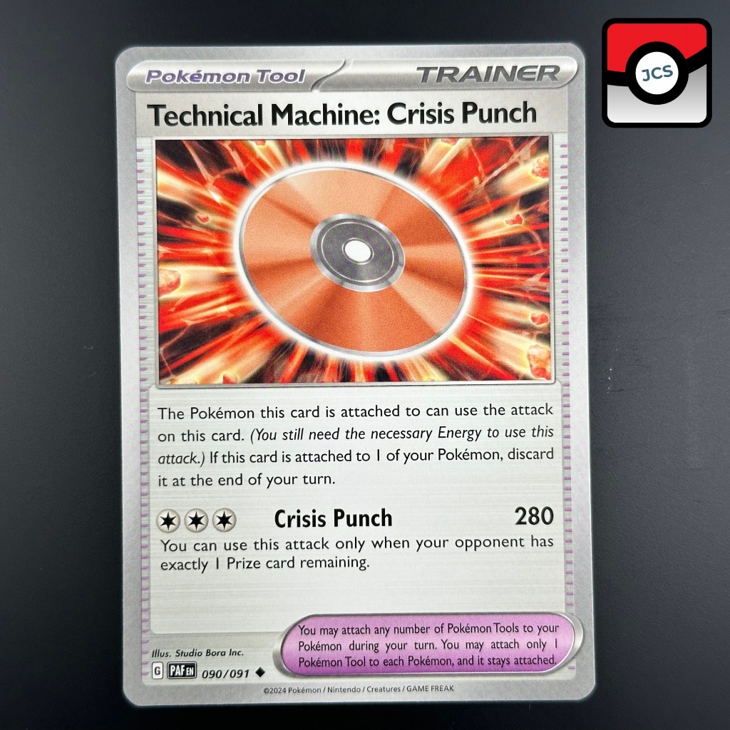 Pokemon Trainer Pokemon Tool - Technical Machine : Crisis Punch [090/ ...