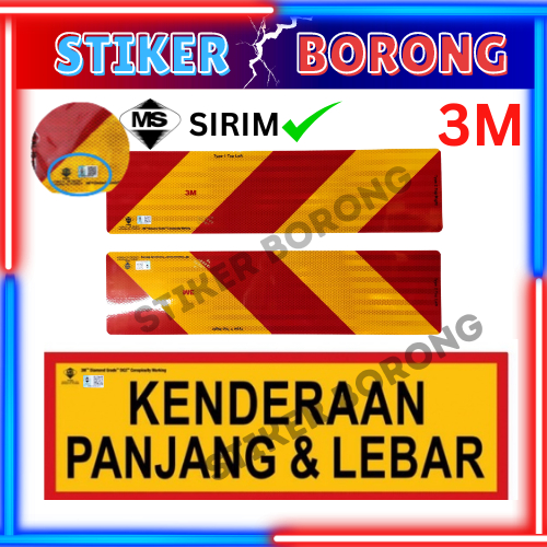 1 SET 3M Reflective Sticker With SIRIM / Sticker Lorry / Sticker ...