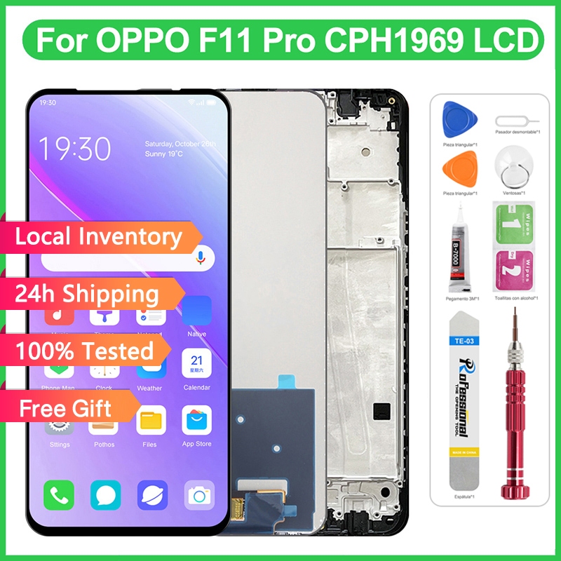 Original LCD with Frame For OPPO F11 PRO CPH1969 CPH2209 CPH1987/F11/A9 ...