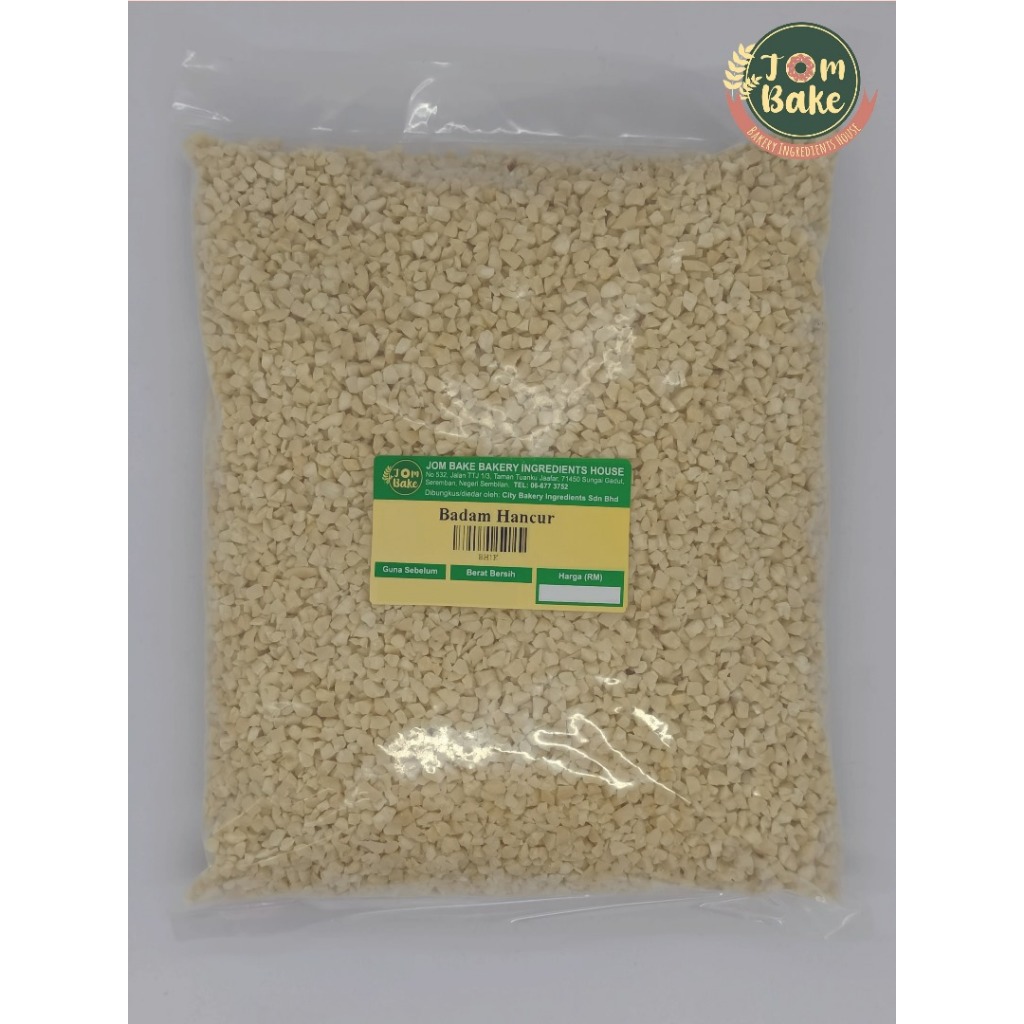 Badam Hancur | Almond Nibs (100g, 200g, 500g) | Shopee Malaysia