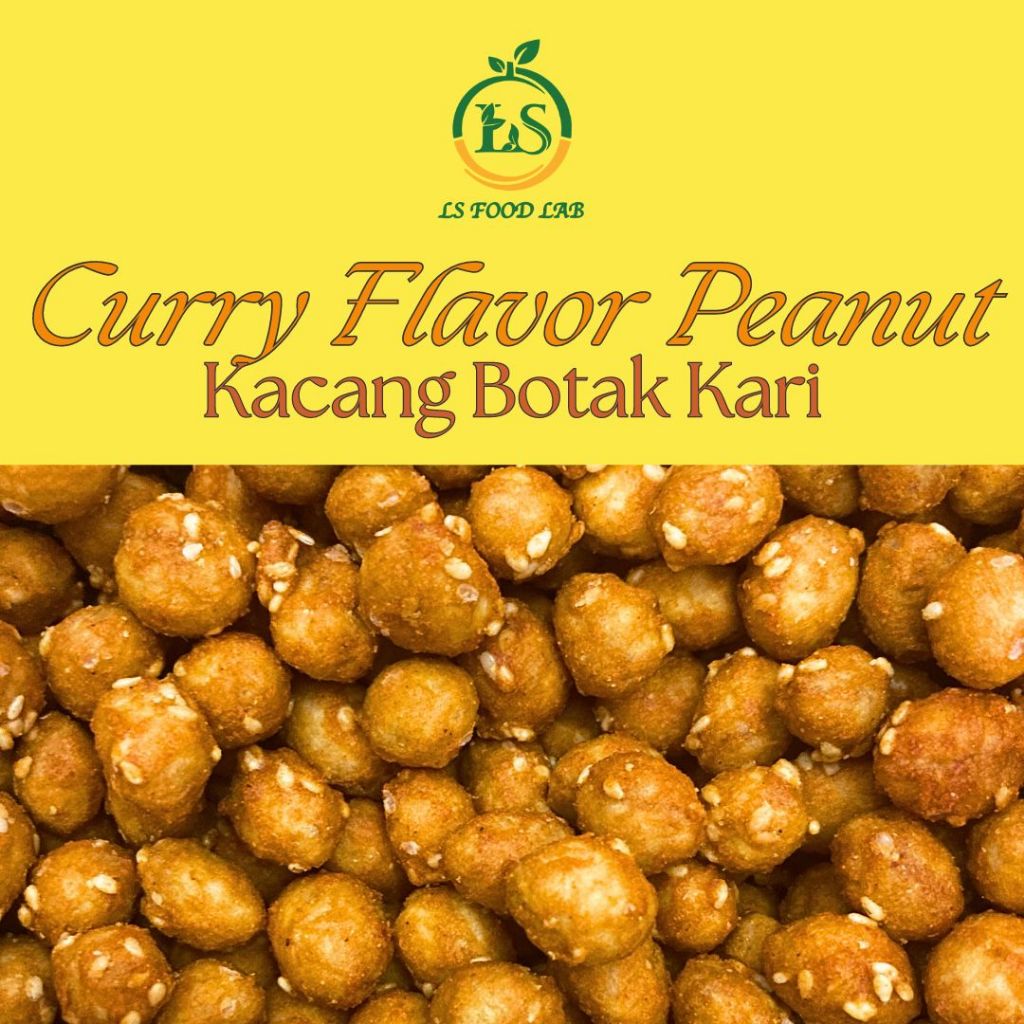[Snack] Curry Flavor Peanut Kacang Botak Kari Curry Flavour Ground Nuts ...
