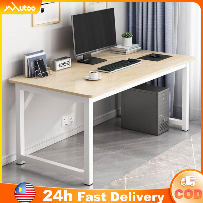 MT 140cm Writing desk Meja Belajar Computer Desk Office Table Notebook ...