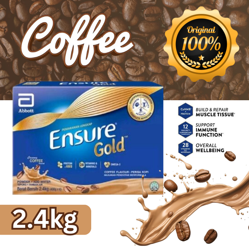 ENSURE GOLD Vanilla Wheat Coffee ENSURE GOLD 850g 400g 2.4kg susu ensure gold | Shopee Malaysia