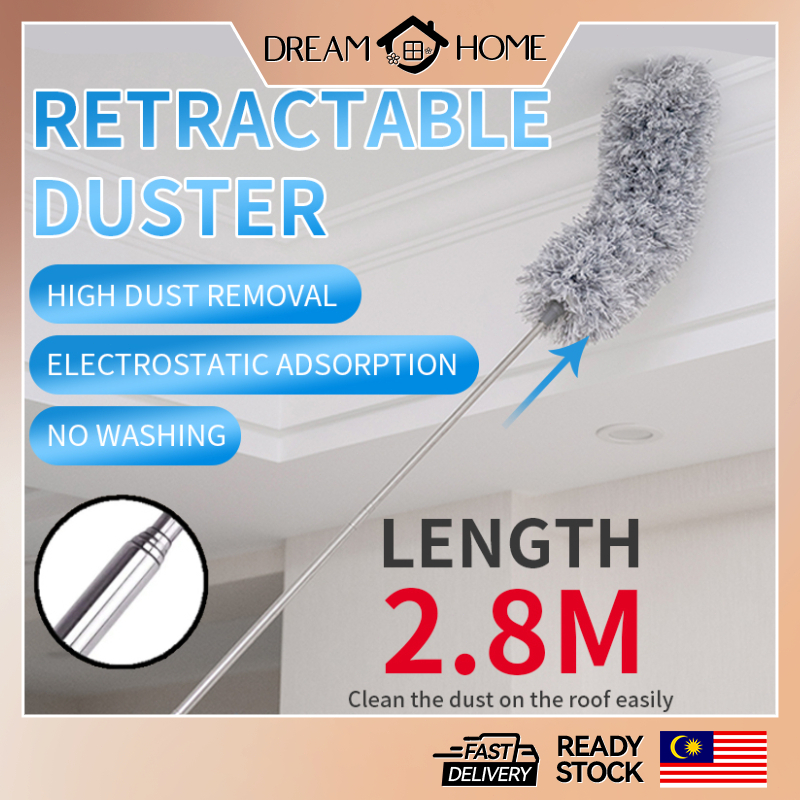 280cm Extendable Long Microfiber Duster With Bendable Head Duster ...